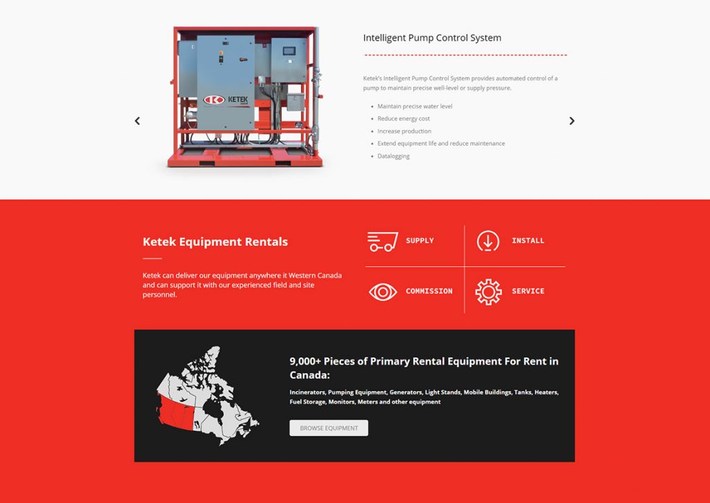 Ketek Group Inc. Website - Dominant Art